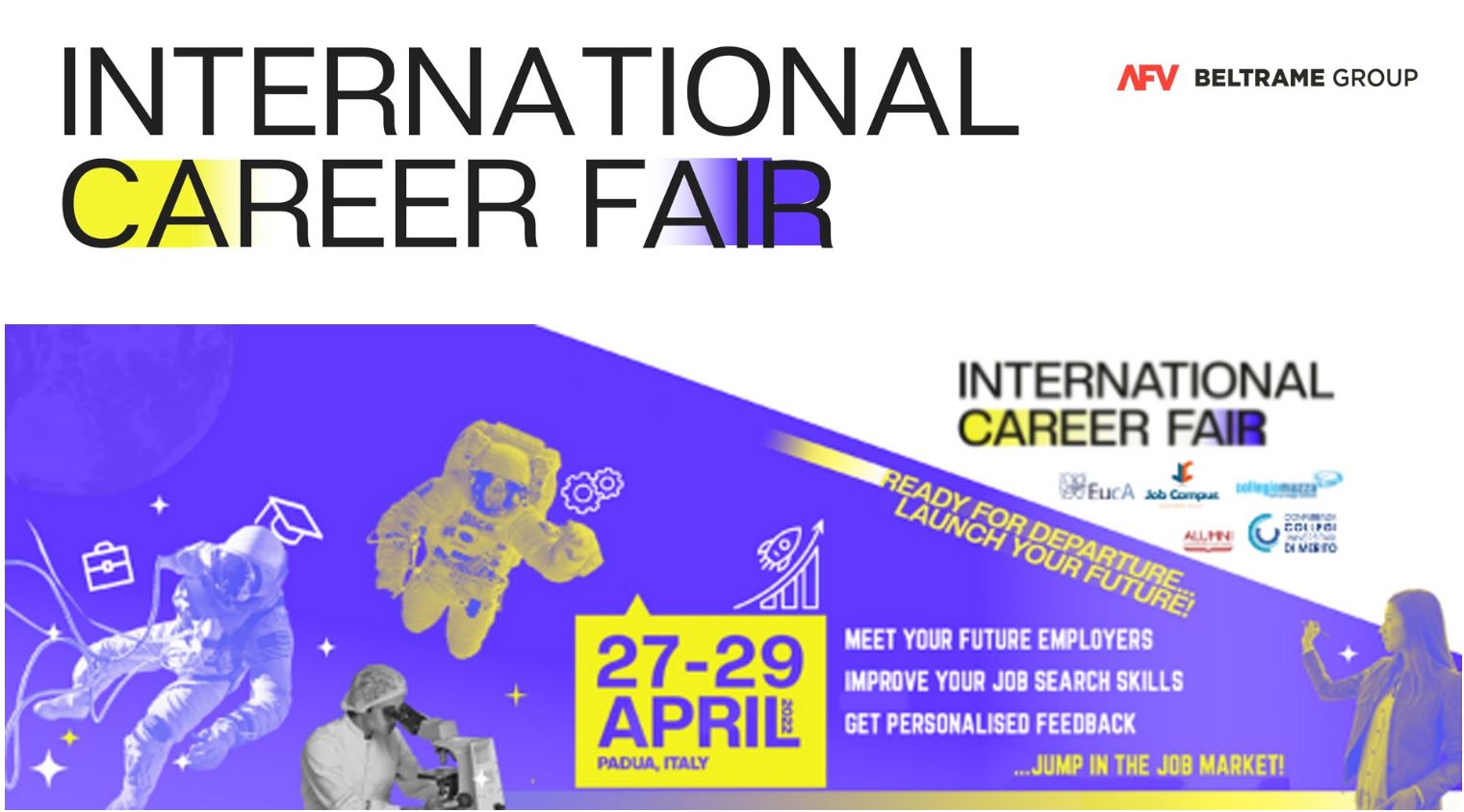 Vieni a trovarci all'International Career Fair di Padova! - AFV Gruppo ...